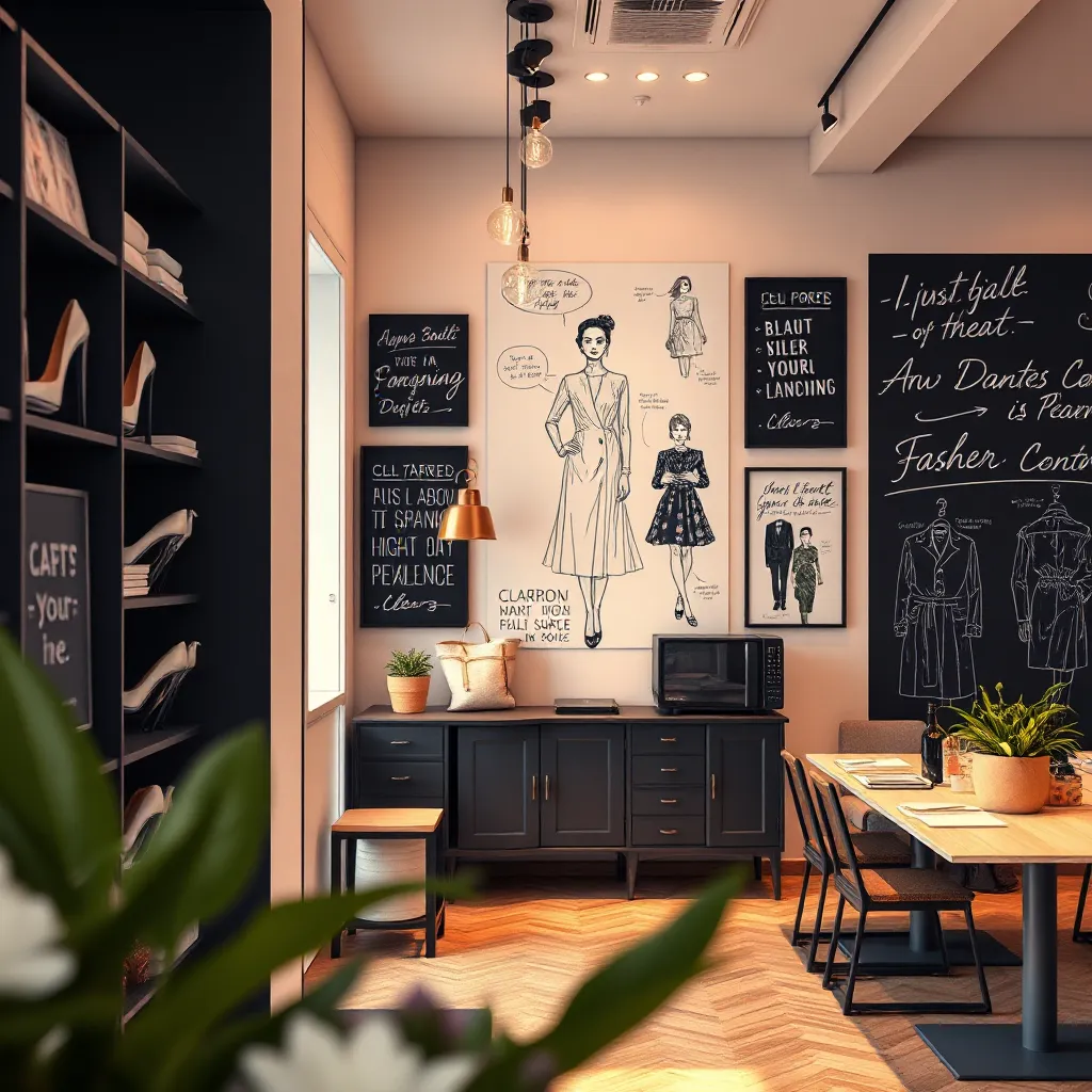 Blackboard Wall Stickers: Transforming Fashion Spaces