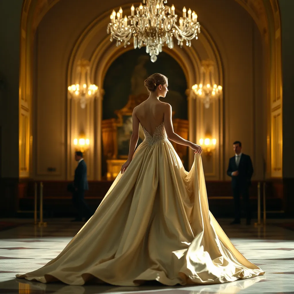 The Timeless Elegance of Evening Gowns with Trains